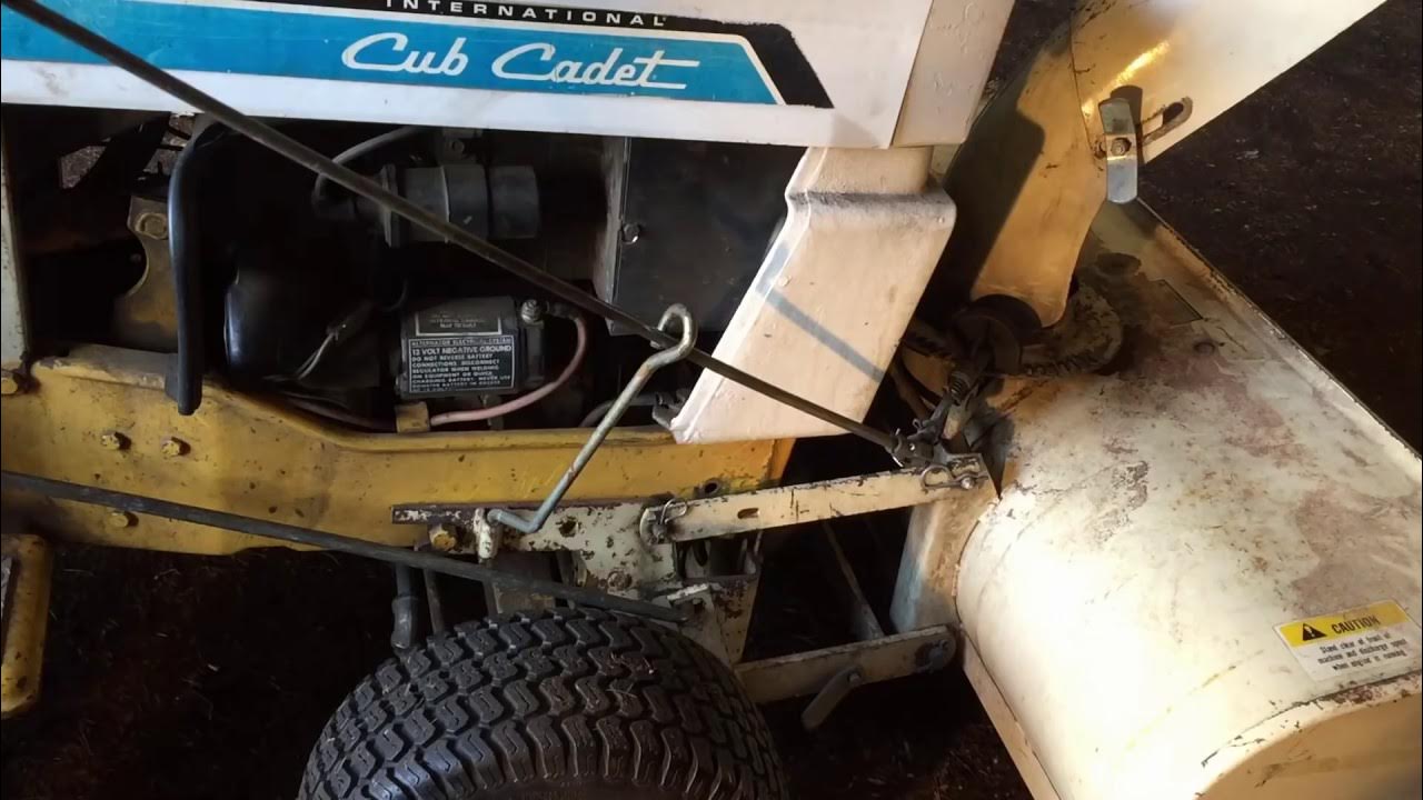 Putting QA42-A Snow thrower on a 70's IH Cub Cadet 1450 - YouTube