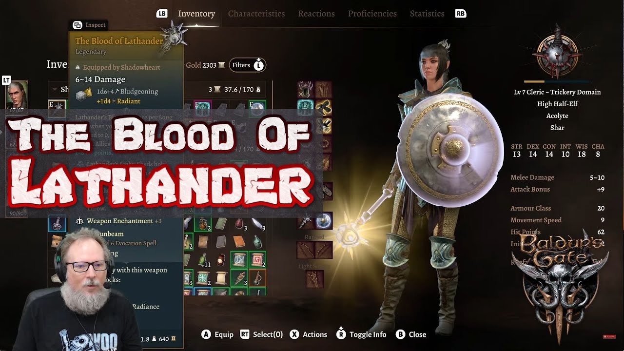 Getting The Blood of Lathander Mace - Let's Play Baldur's Gate 3 - YouTube