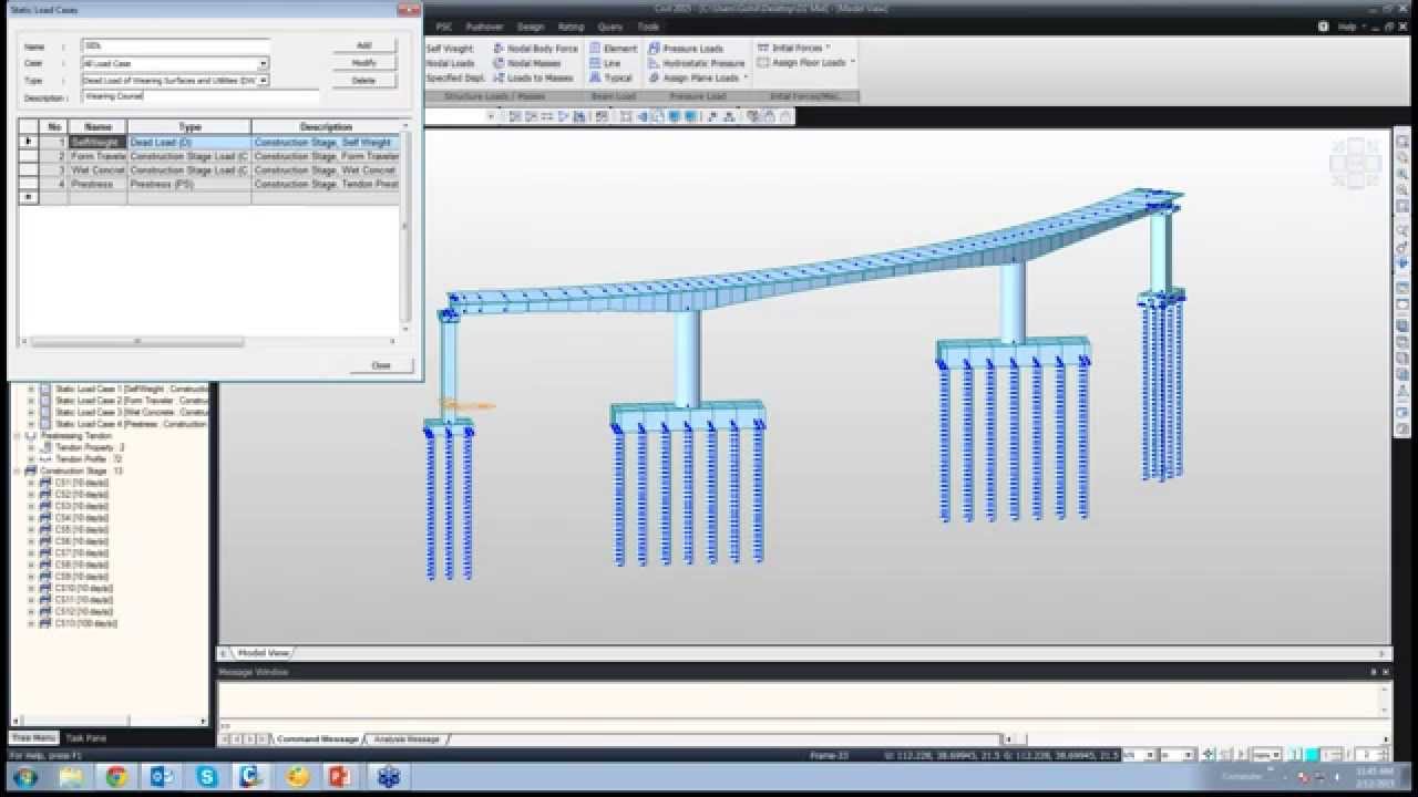 PSC Bridge Analysis based on real project session-2- Modeling cont ...