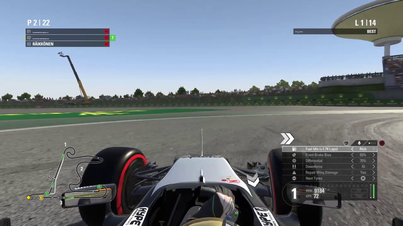 F1™ 2016 - 3 Car Overtake In One Corner - YouTube