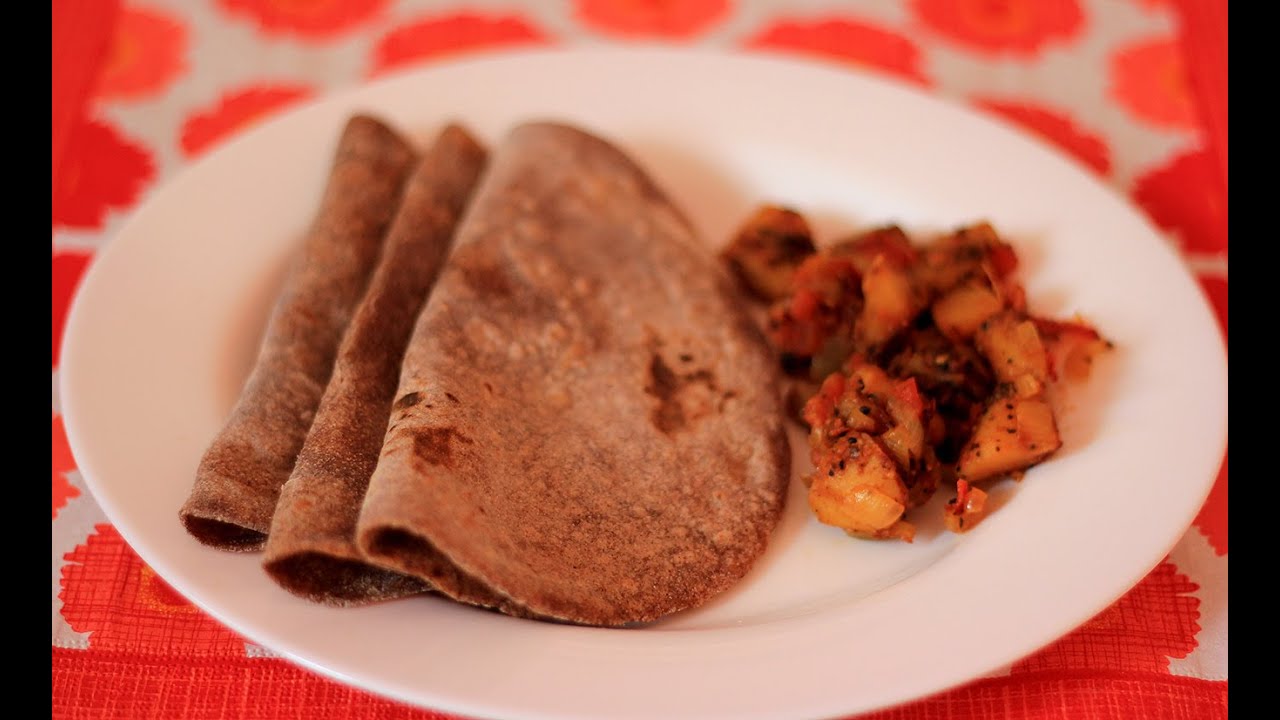 How to make Ragi Chapathi or Ragi Roti or Indian Ragi Flatbread - YouTube