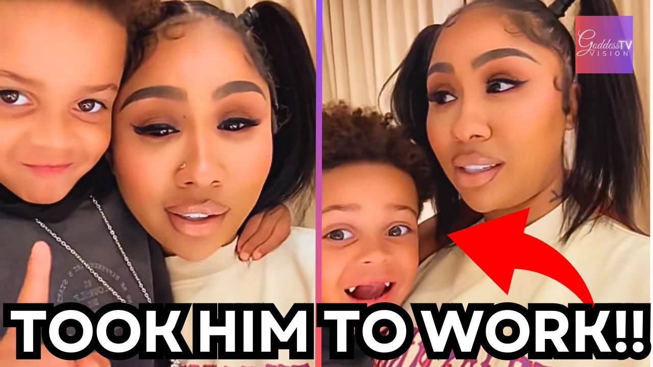 Ari Fletcher TAKES SON Yosohn To Work‼️ 🥰 - YouTube
