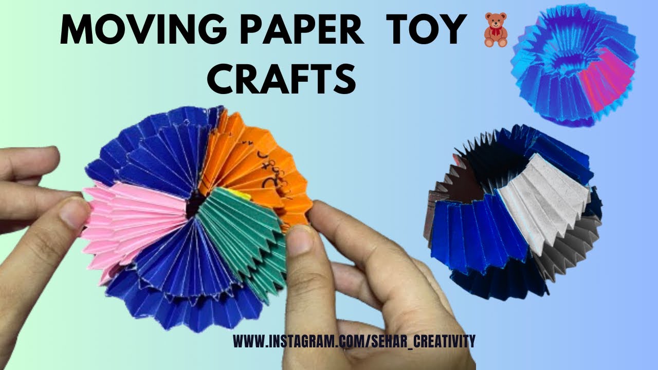 Origami moving paper toy |How to make a paper crafting #origamicraft # ...