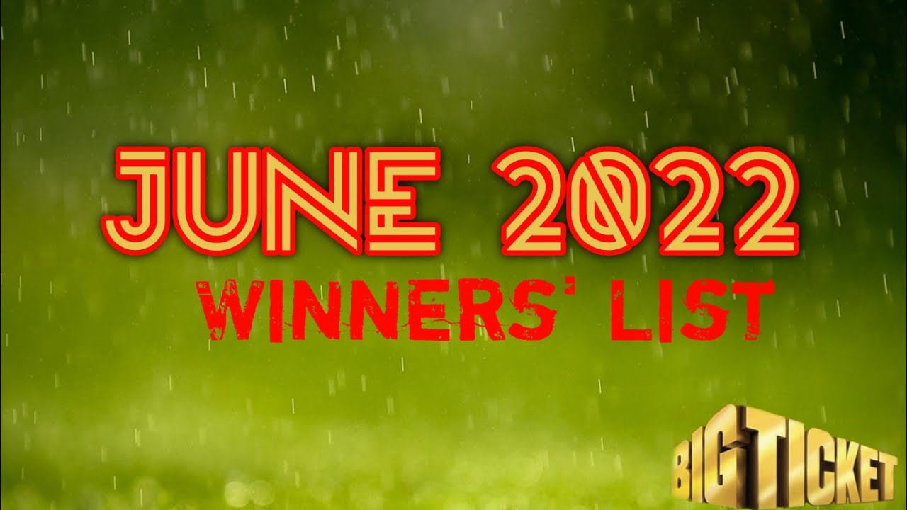 June 3, 2022 winners' list - YouTube