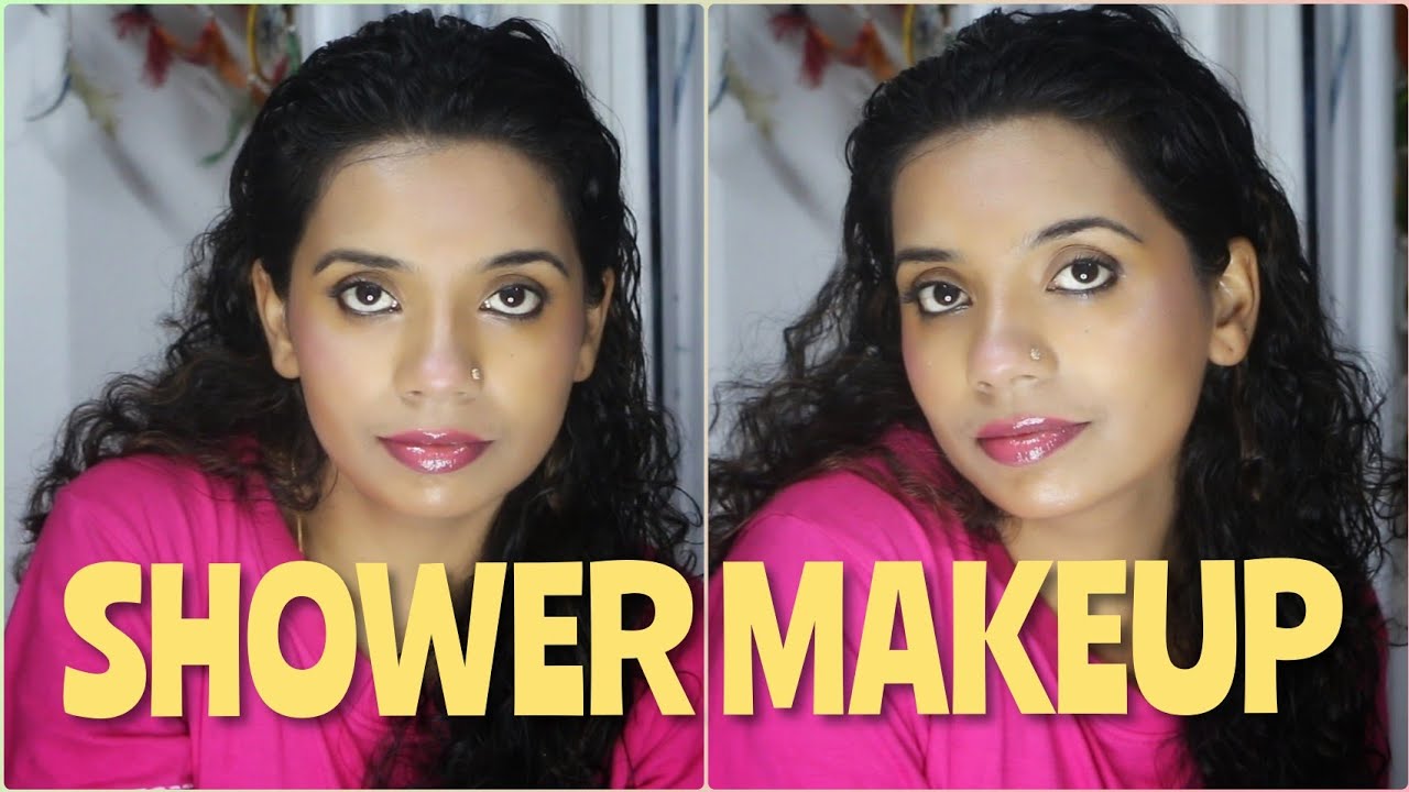 Shower Makeup Look | Trying Viral Makeup Look | Trending Look - YouTube