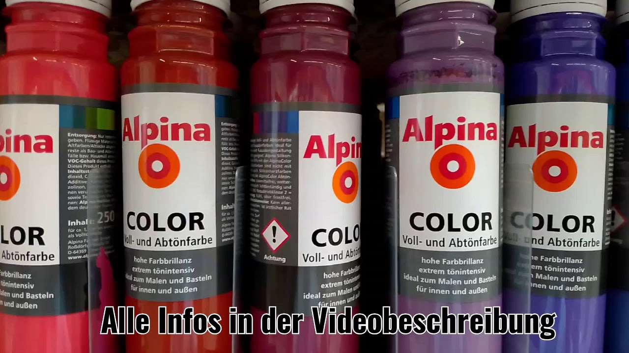 Die beste Voll und Abtönfarbe im Test - Alpina Farben Voll und ...