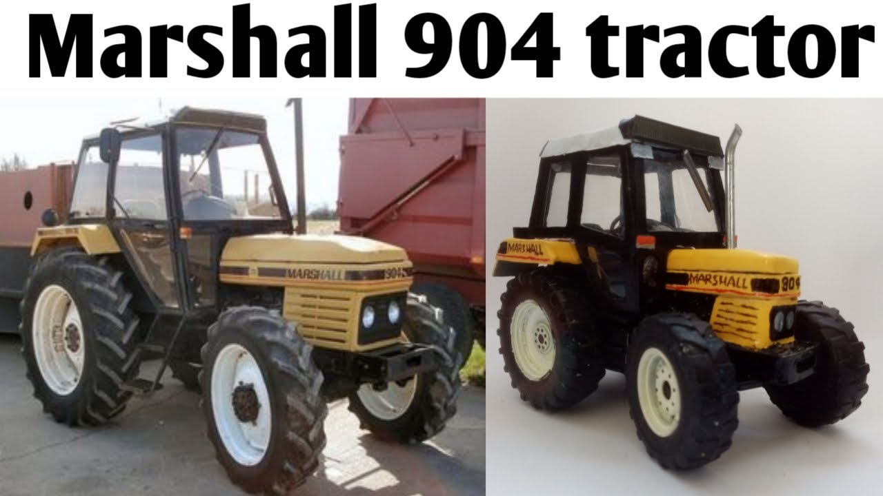 Marshall 904 tractor model build - YouTube
