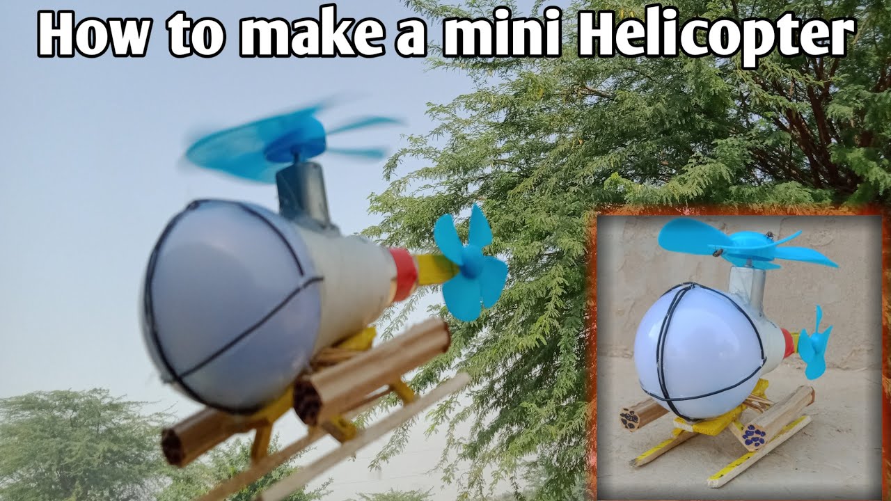 How to make Remote Control Helicopter/ DIY Helicopter at home - YouTube
