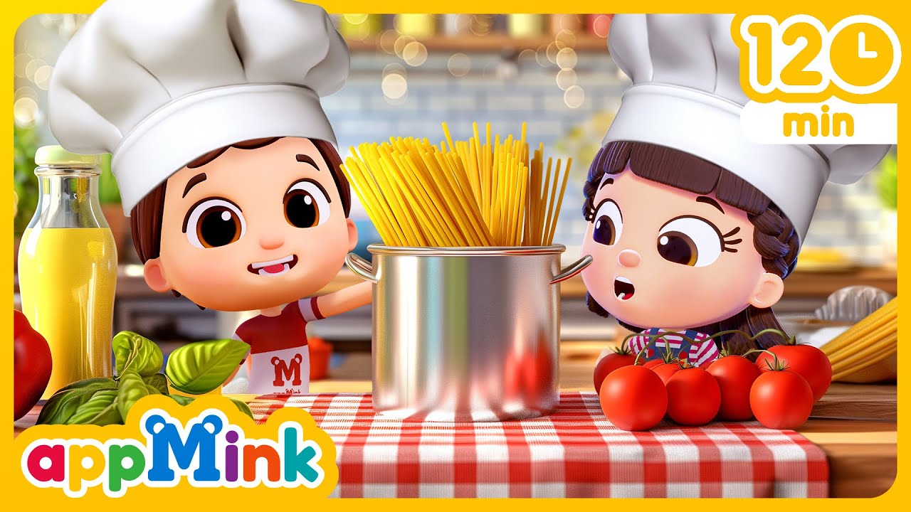 🍰🍕 Let’s Cook! Something Yummy for my Tummy 🥪🥓 #appmink #nurseryrhymes ...