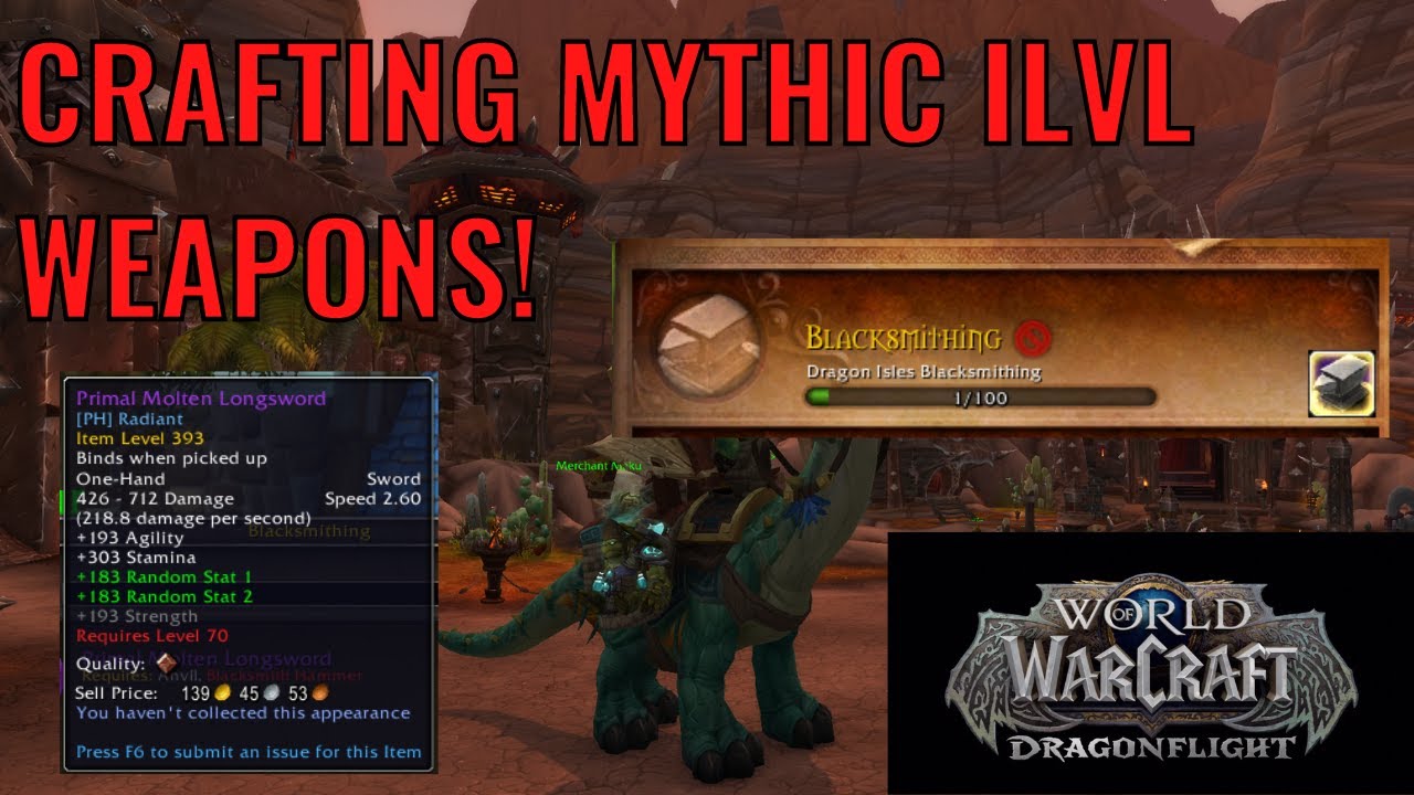 Blacksmithing is looking extremely profitable in Dragonflight! - YouTube