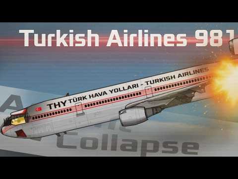 Turkish Airlines Flight 981 crash animation Ascent And Collapse