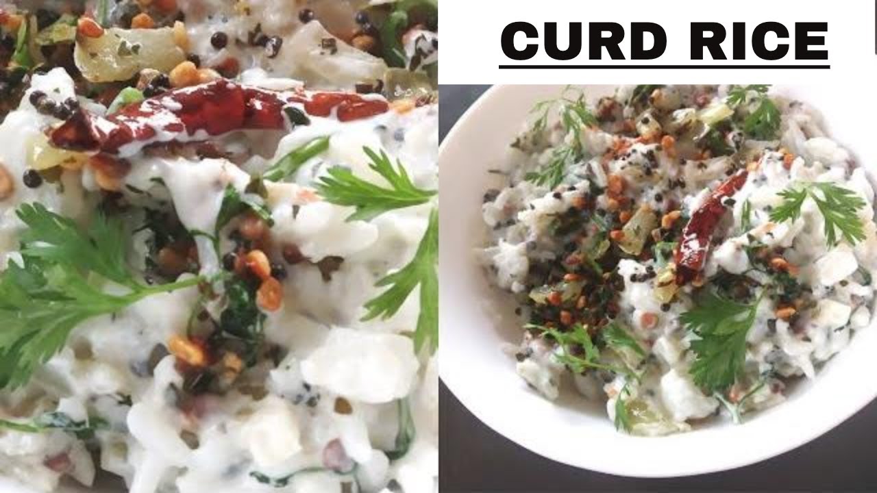 Curd Rice | How to Make Curd rice | South Indian Rice - YouTube
