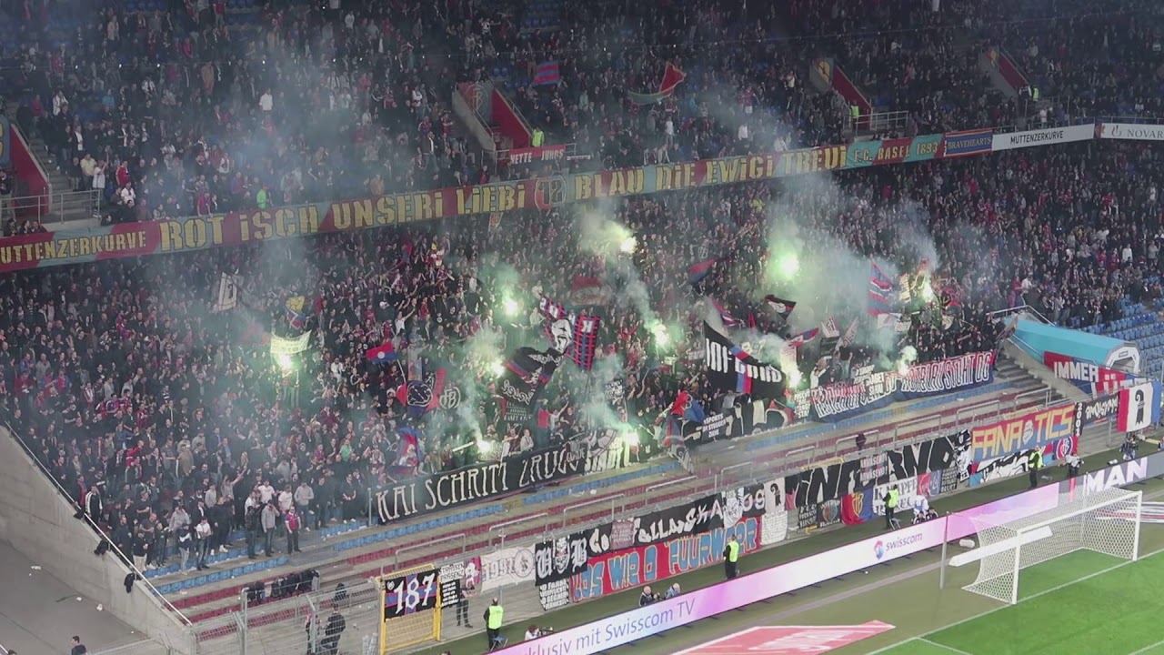 FCB-FCZ: Choreo, Pyro, Sieg im Derby - 11.04.2018 - YouTube