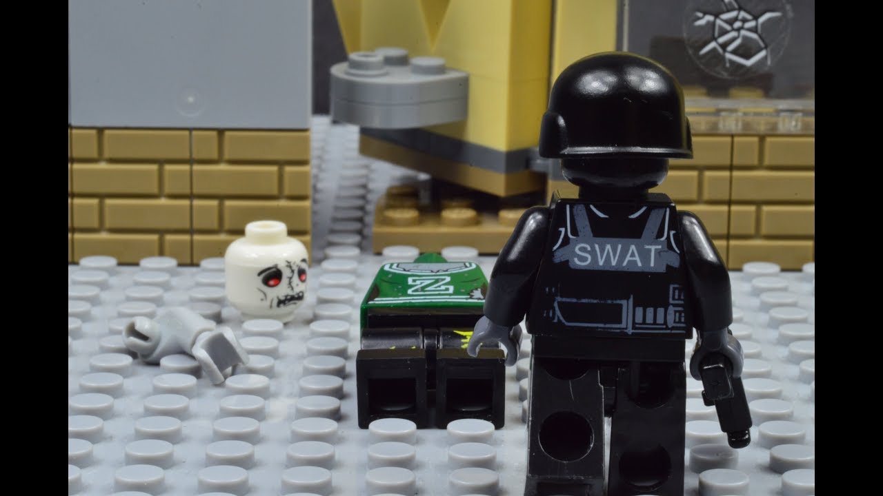 Lego SWAT vs Lego Zombie - YouTube