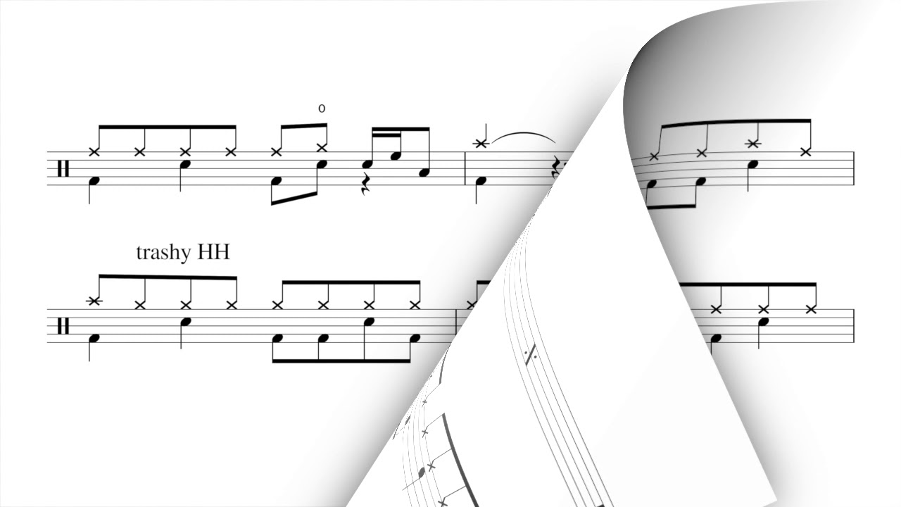 Slow Moody Rock - drumless with drum sheet music - Jim Riley Survival ...