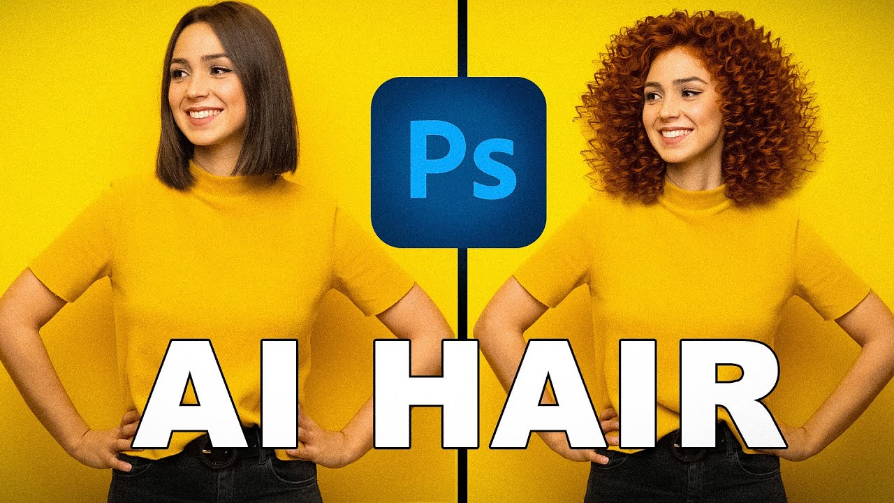 How to Add hair in Photoshop Ai | How to Change Hairstyle Using AI in ...