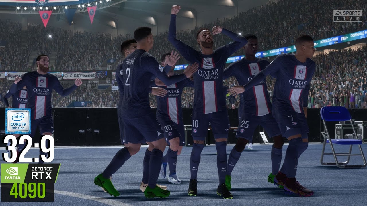 PSG vs LIV FIFA 23 - RTX 4090 - All Camera Angles - Ultrawide 39:2 ...