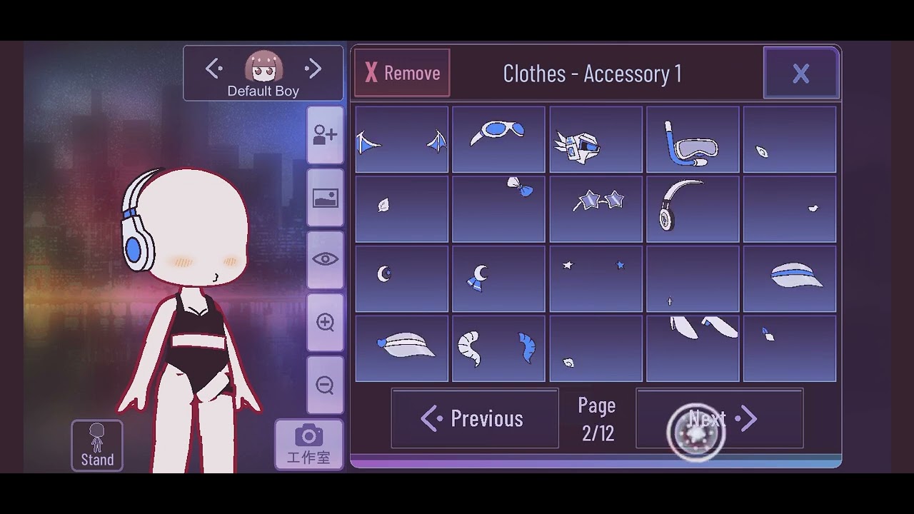 Trying to make a cute swimsuit in gacha club - YouTube