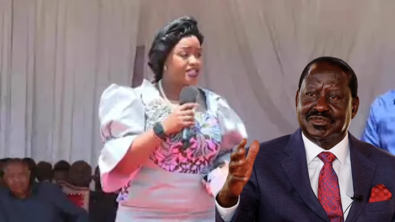"YAANI RAILA AKO KWA SERIKALI NA AMEKAA KWA HIGHTABLE" CATE WARUGURU SPEECH IN LAMU - YouTube
