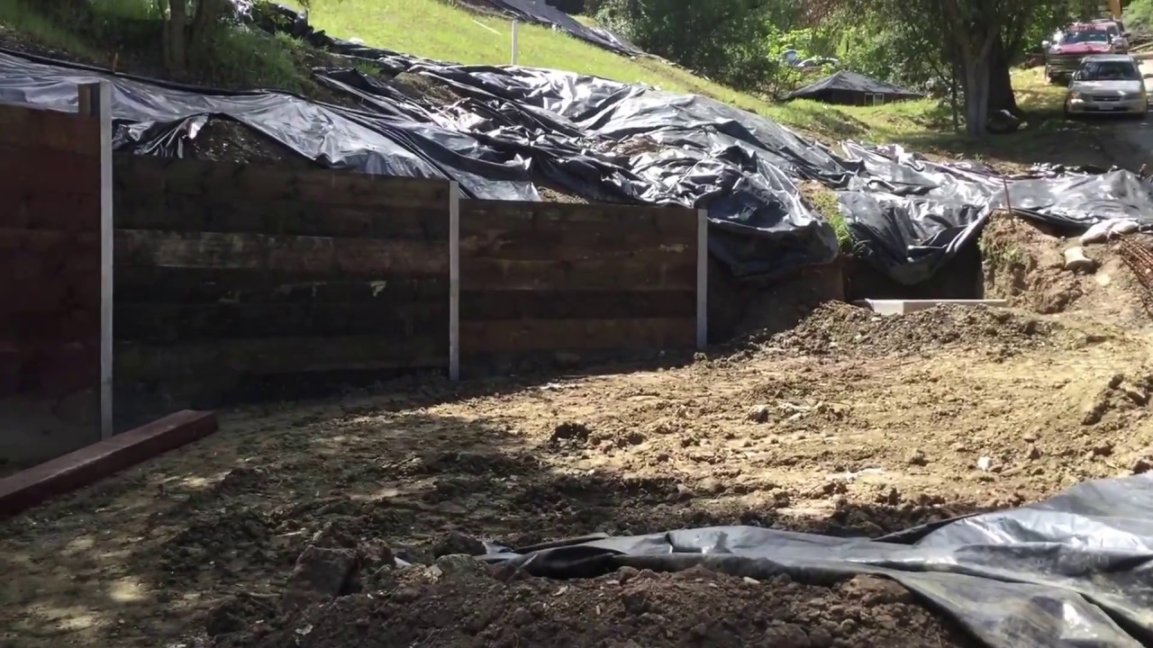 Soldier Pile Wall Designed with Cantilever Shoring Software - YouTube