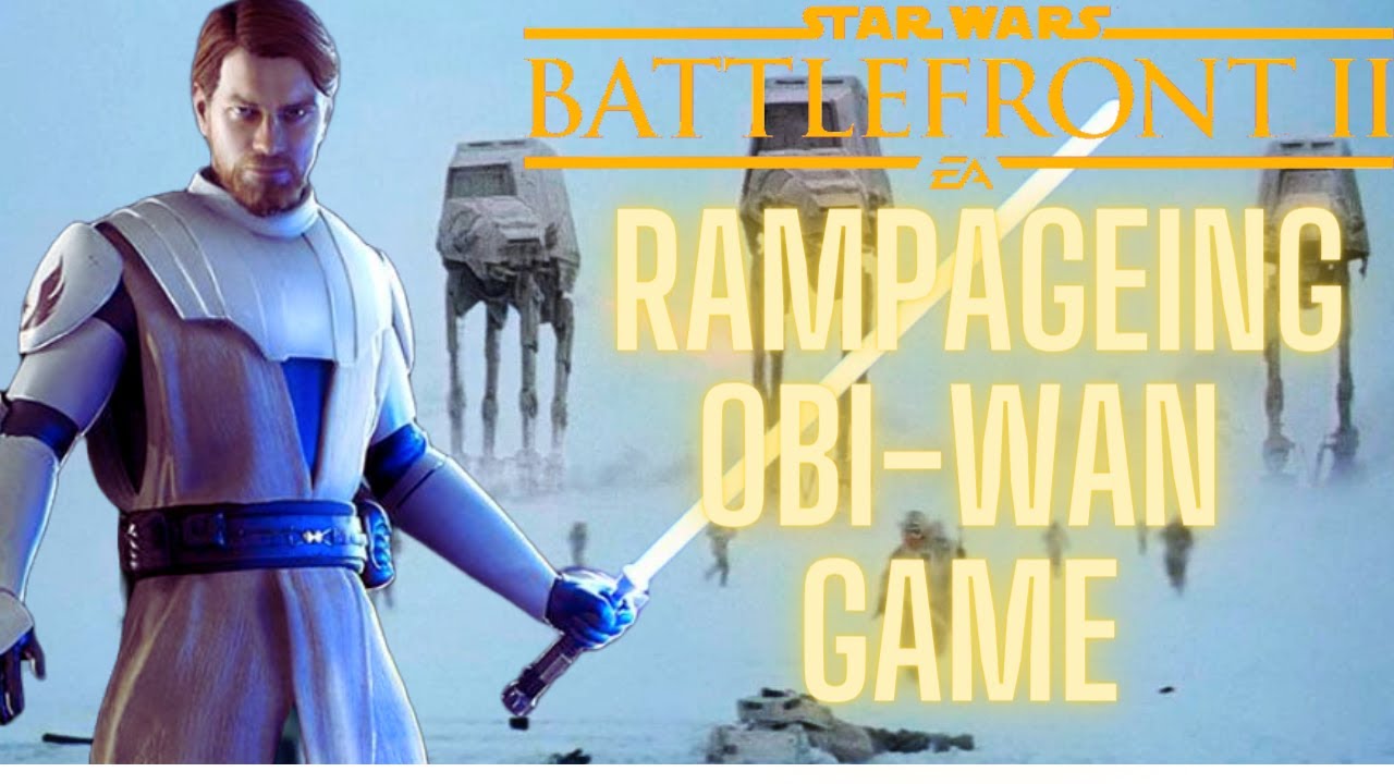Star Wars Battlefront 2 Rampaging Obi wan Game - YouTube