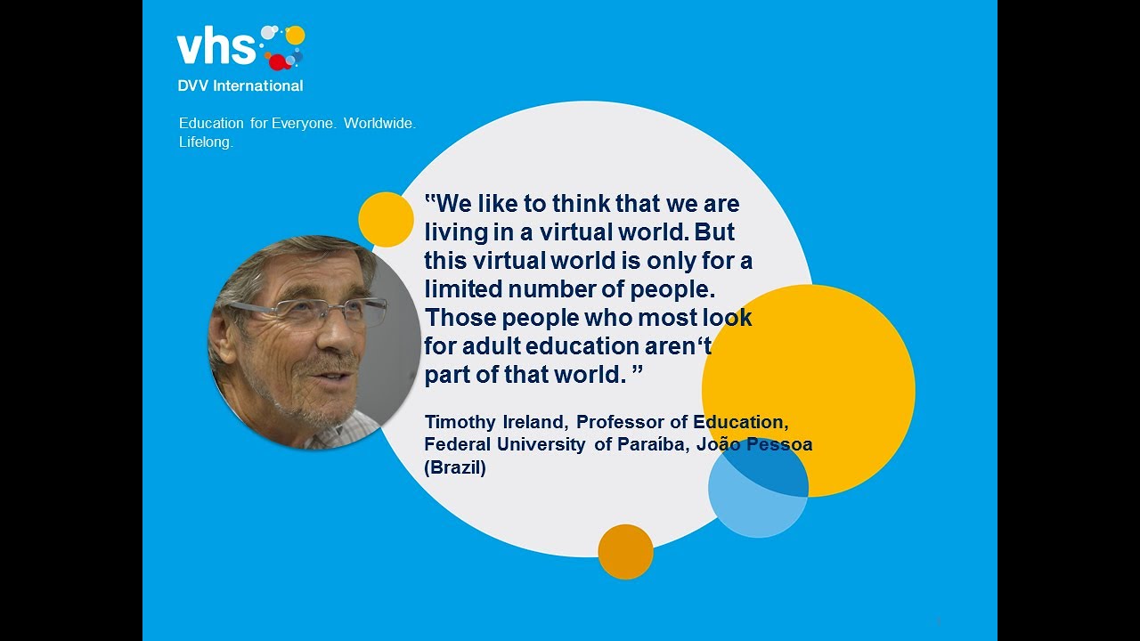 Video Podcast w/ Timothy Ireland: Adult education, democracy and human ...