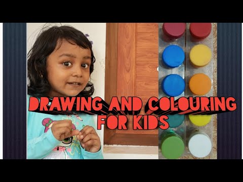 How to teach drawing and colouring for kids😍 - YouTube