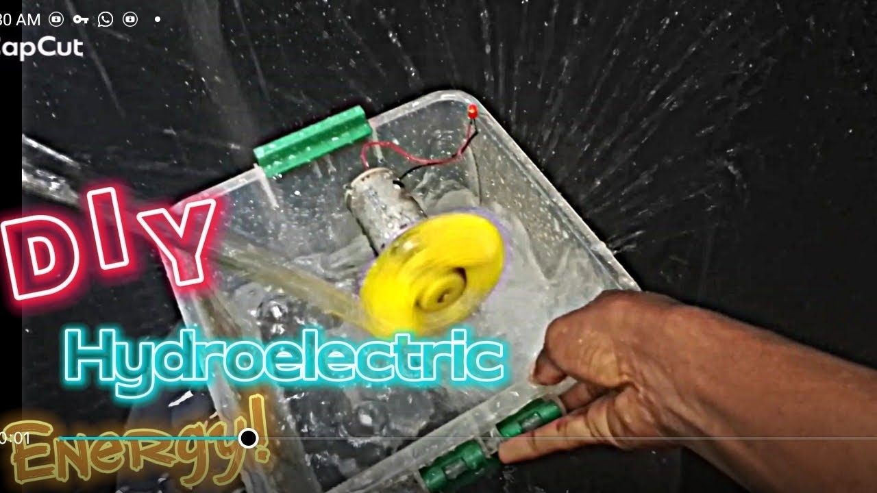 DIY Hydropower Generator - Generate free electricity at home! - YouTube