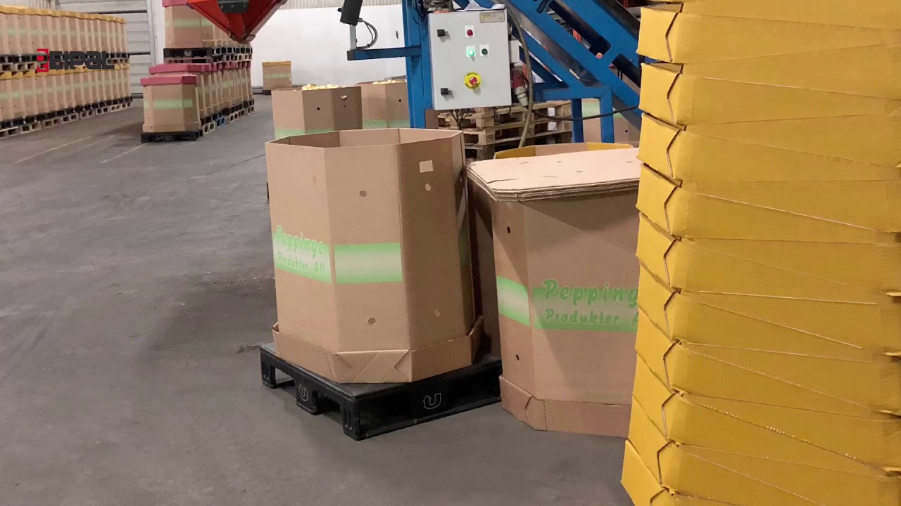 Octabin folding machine/Oktabin vikare - YouTube