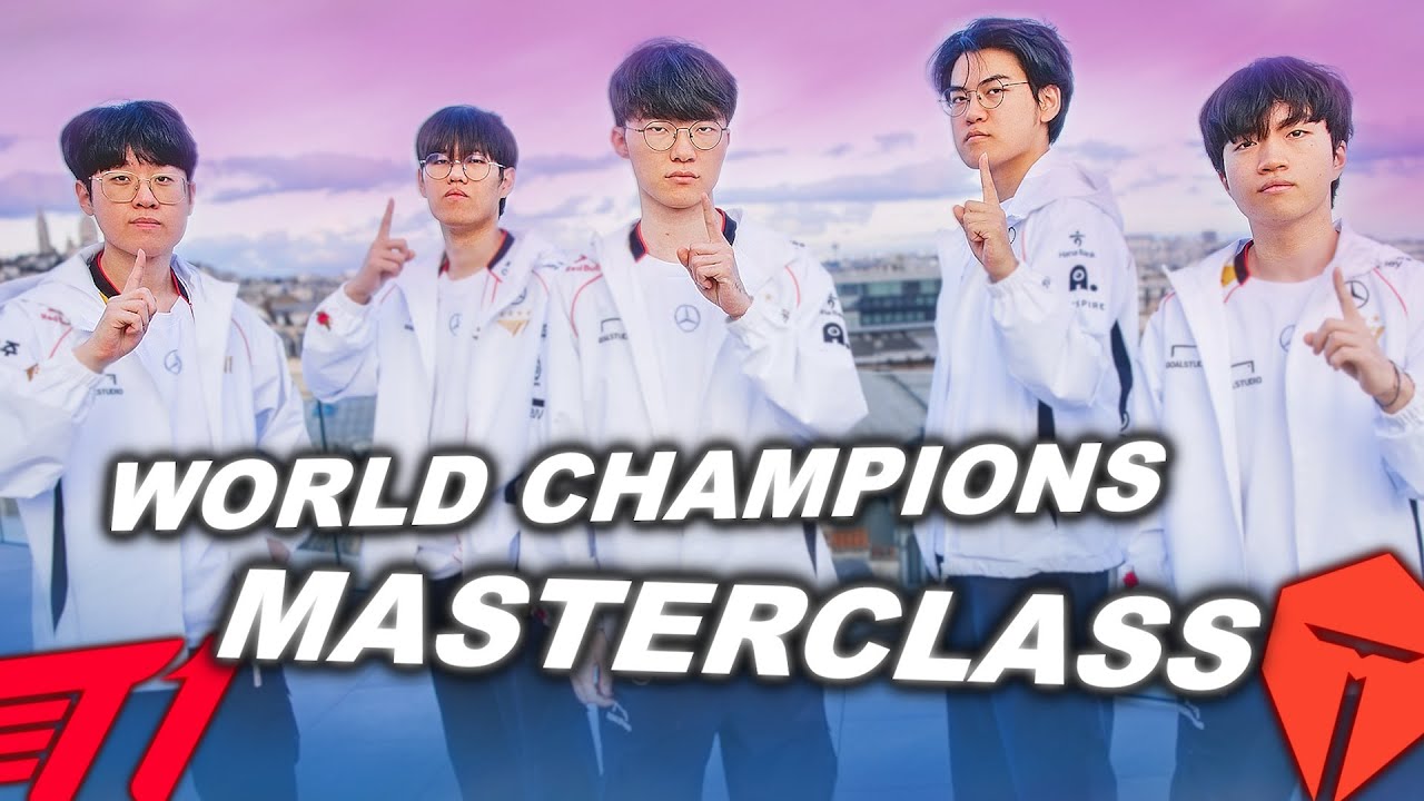 WORLD CHAMPION MASTER CLASS I FAKER VS THE LPL I WORLDS 2024 QUARTERS ...