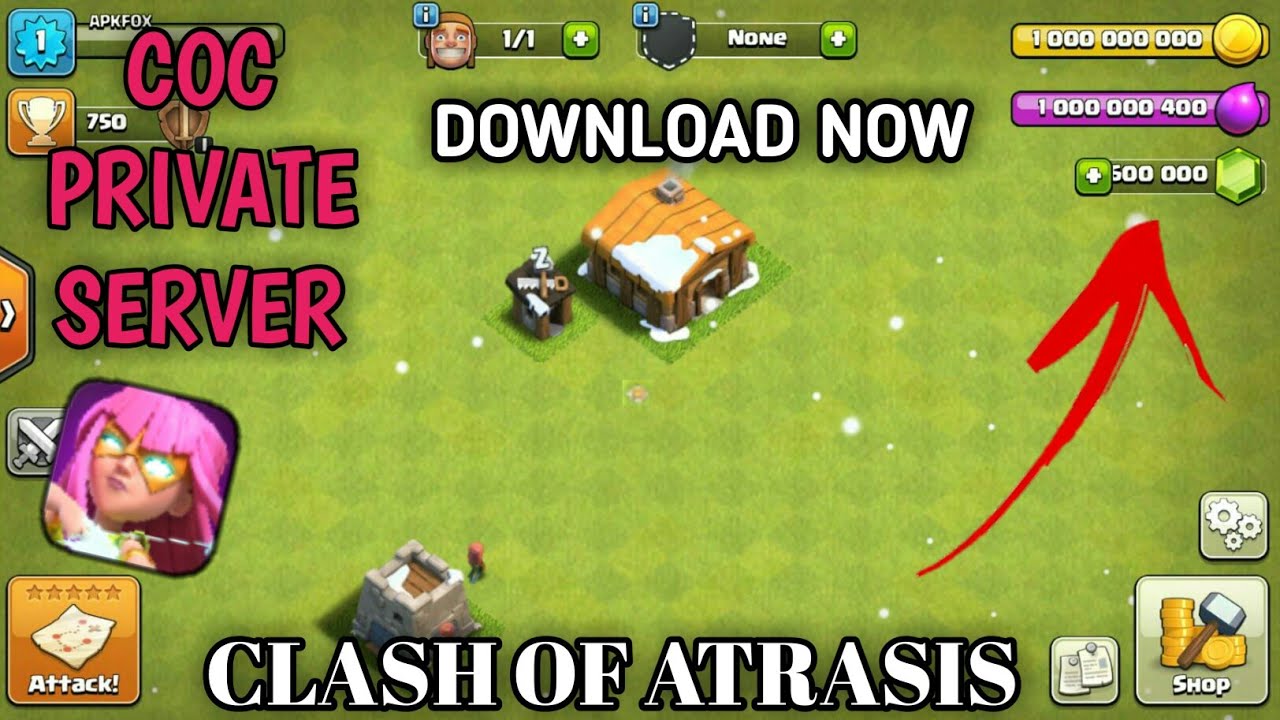 Coc Mod very easy unlimited Gems and buildings || #ClashofAtrasis # ...