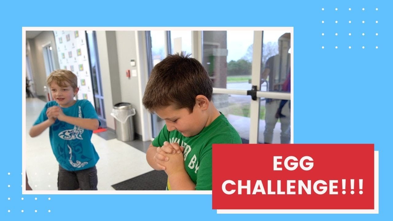 Bet you can't crush an egg! Egg Challenge with kids! - YouTube
