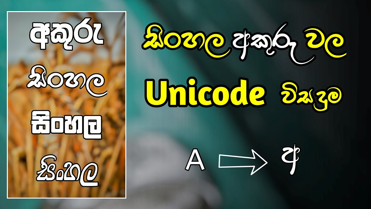 Sinhala Unicode App | Sinhala typing | Unicode | Sinhala Unicode | IT ...