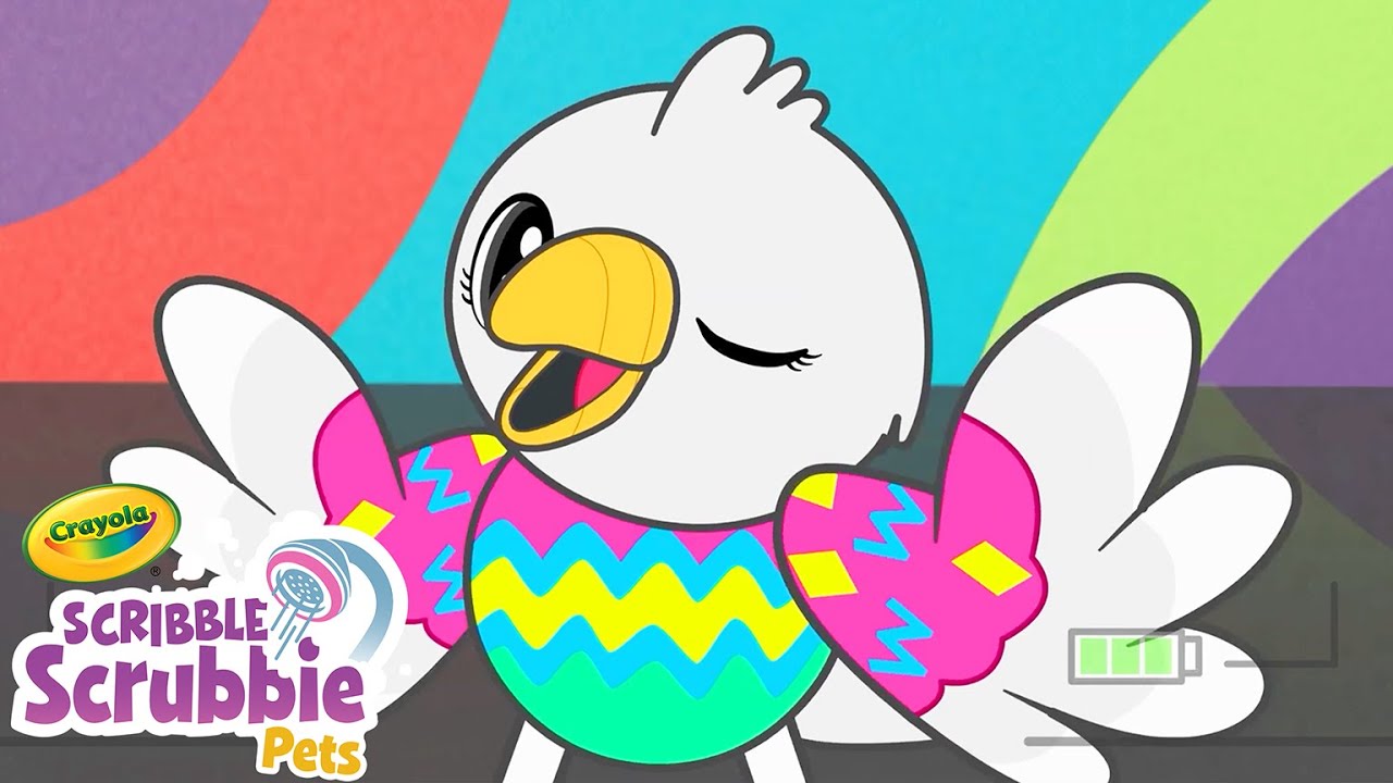 Makena's Dance Party!! 🎉 Crayola Scribble Scrubbie | Funny Cartoons for ...