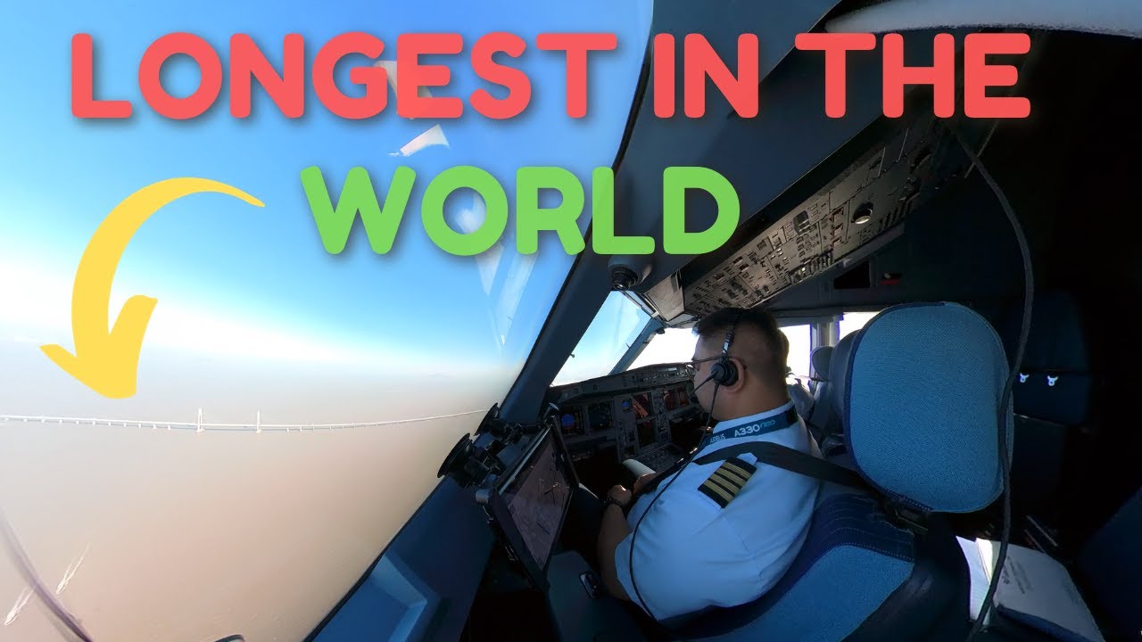 Flying over the LONGEST SEA CROSSING BRIDGE IN THE WORLD (What is EDTO ...