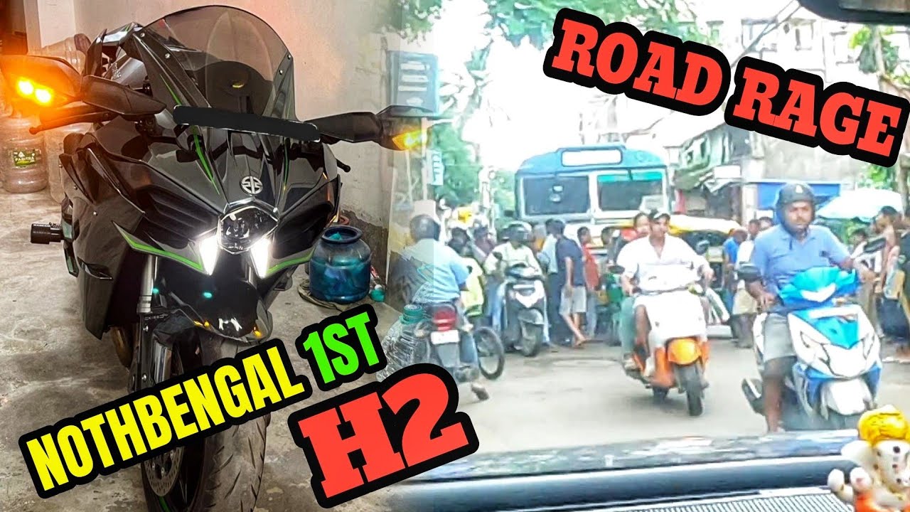 NORTHBENGAL 1ST KAWASAKI NINJA H2 LENE CHALE HUM KOLKATA😍 | BIKER DHRUB - YouTube