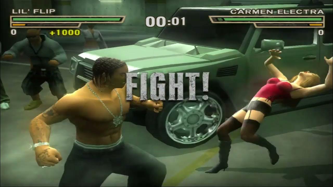 Def Jam Fight For NY: Lil Flip VS Carmen Electra @ Gun Hill Garage ...