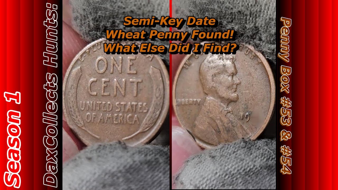 Hunting Pennies #37 - Semi-Key Date Wheat Penny Found! What Else Did I ...