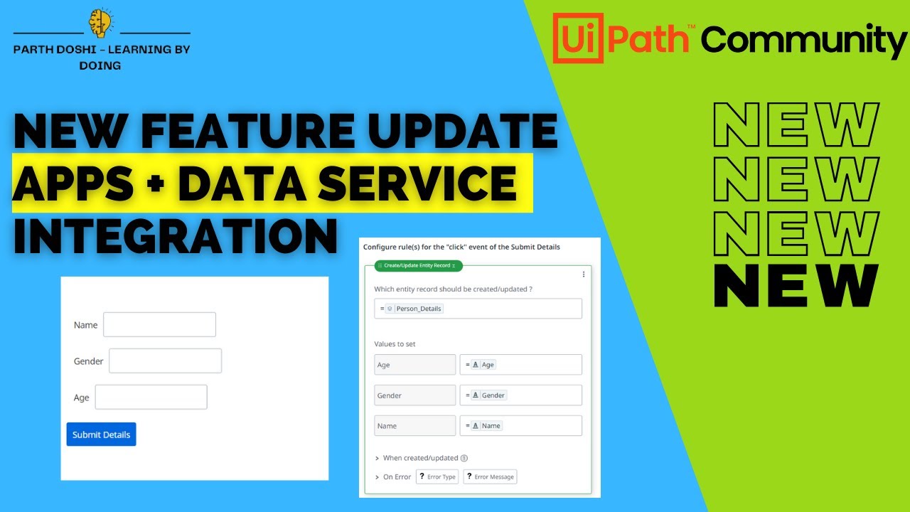 Apps + Data Service Integration: UiPath New Feature Update - YouTube