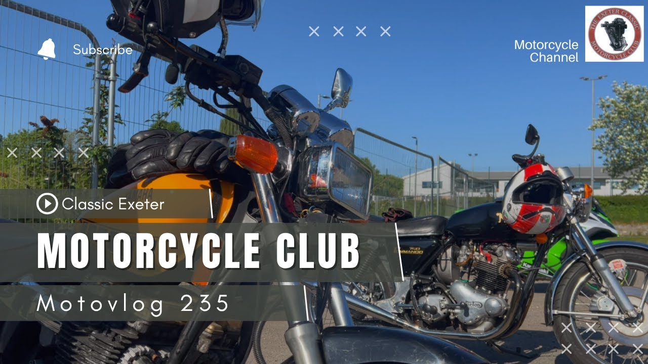 Classic Exeter Motorcycle Club - Group Ride - Motovlog 235 🏁 - YouTube
