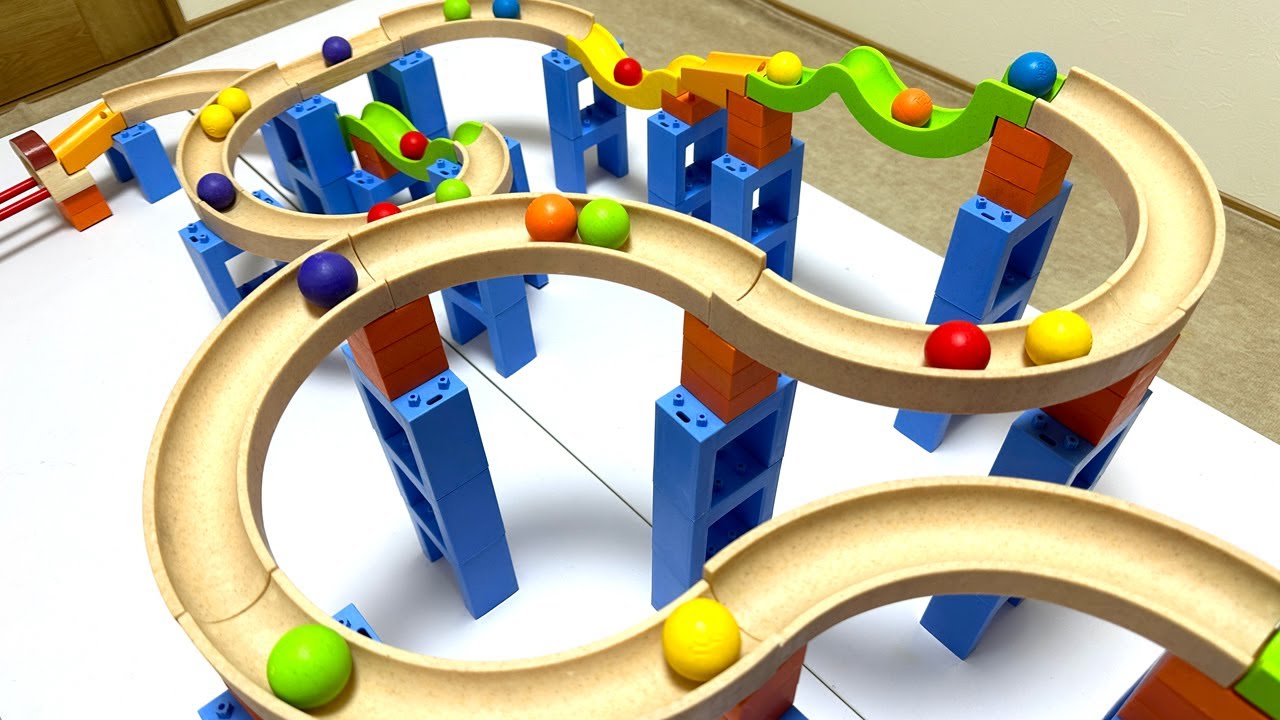 Marble run race ☆ TrixTrack wave slope original simple course - YouTube
