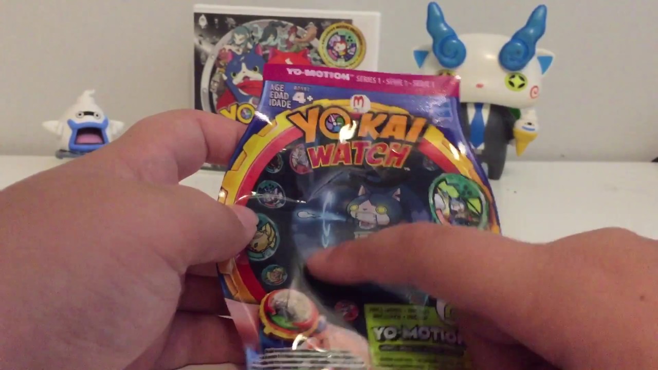 Yo-Kai Watch Yo-Motion Medal Packs Unboxing - YouTube