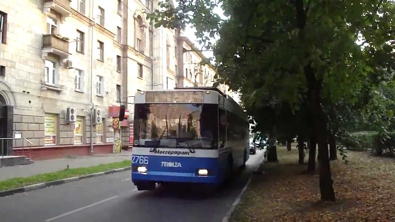 Trolleybuses (trackless trolley) in Moscow, Russia - YouTube