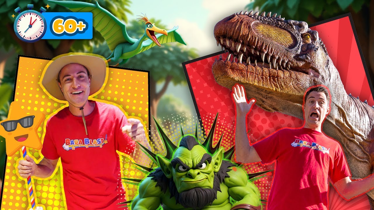 Dinosaur Videos, Animal Adventures and Learning, King Bobo and the Sky Breaker 3000 | Baba Blast ...