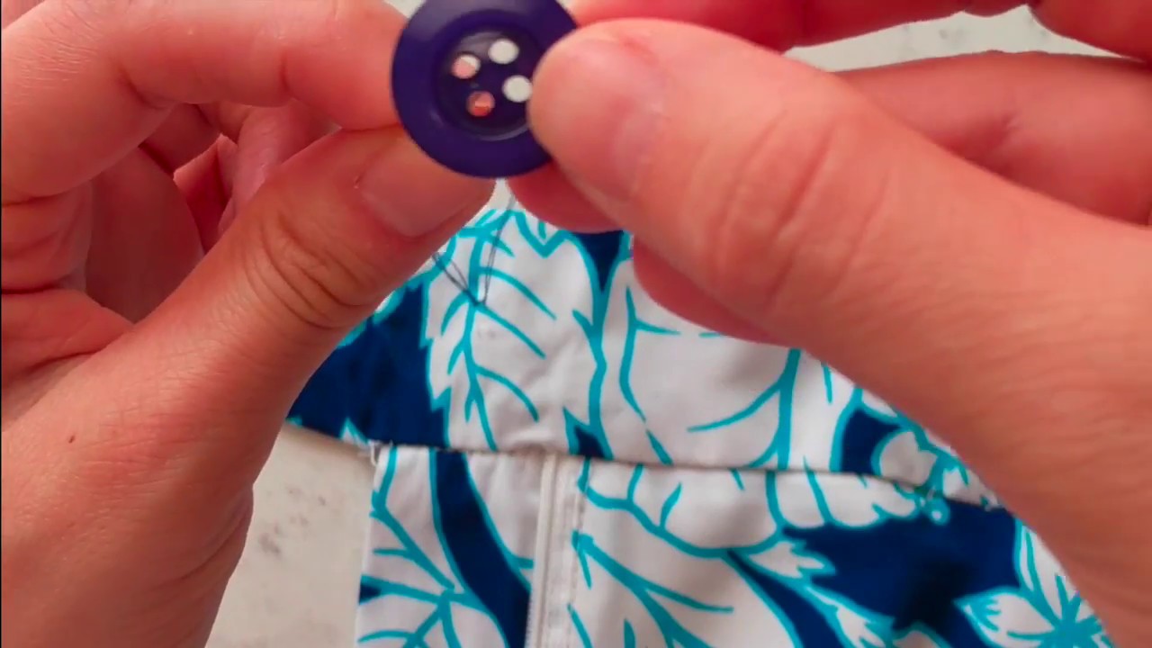 Sewing | Quick + Easy Button Tutorial - YouTube