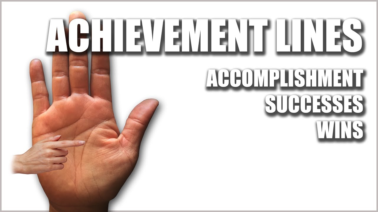 ACHIEVEMENT SUCCESS LINES Female Palm Reading Palmistry #142 - YouTube