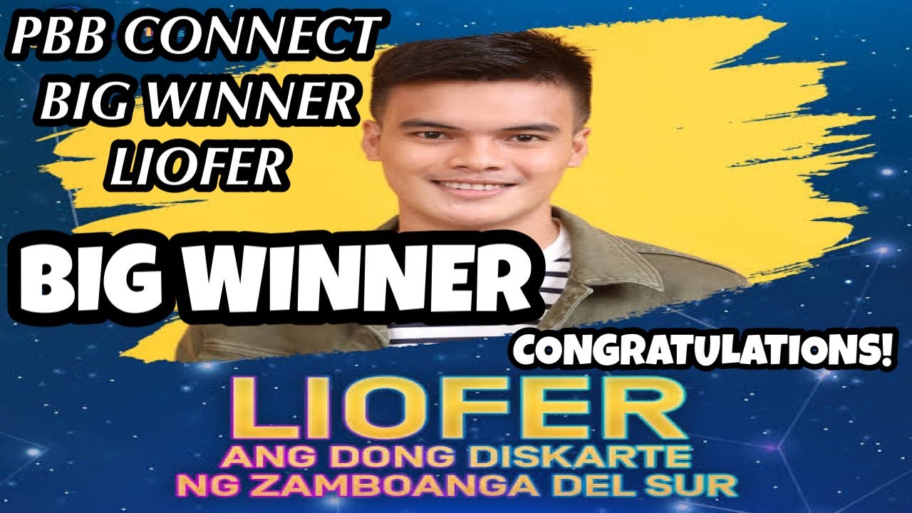 LIOFER BIG WINNER | PBB CONNECT BIG WINNER - YouTube