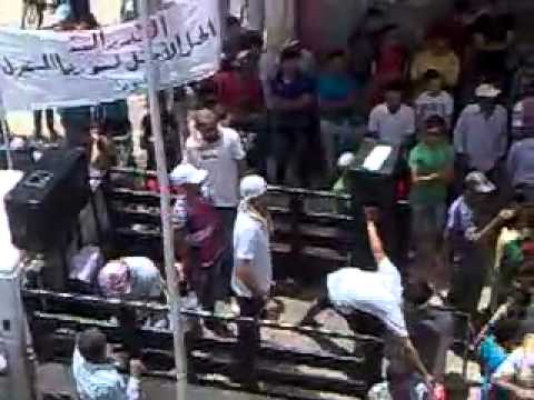 22 6 Amouda Al Hasakah أوغاريت عامودا الحسكة  , مظاهرات جمعة إذا كان الحكام متخاذلين فأين الشعوب ؟