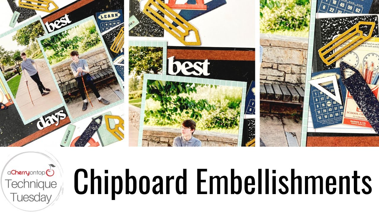 Chipboard Embellishments - Technique Tuesday - YouTube