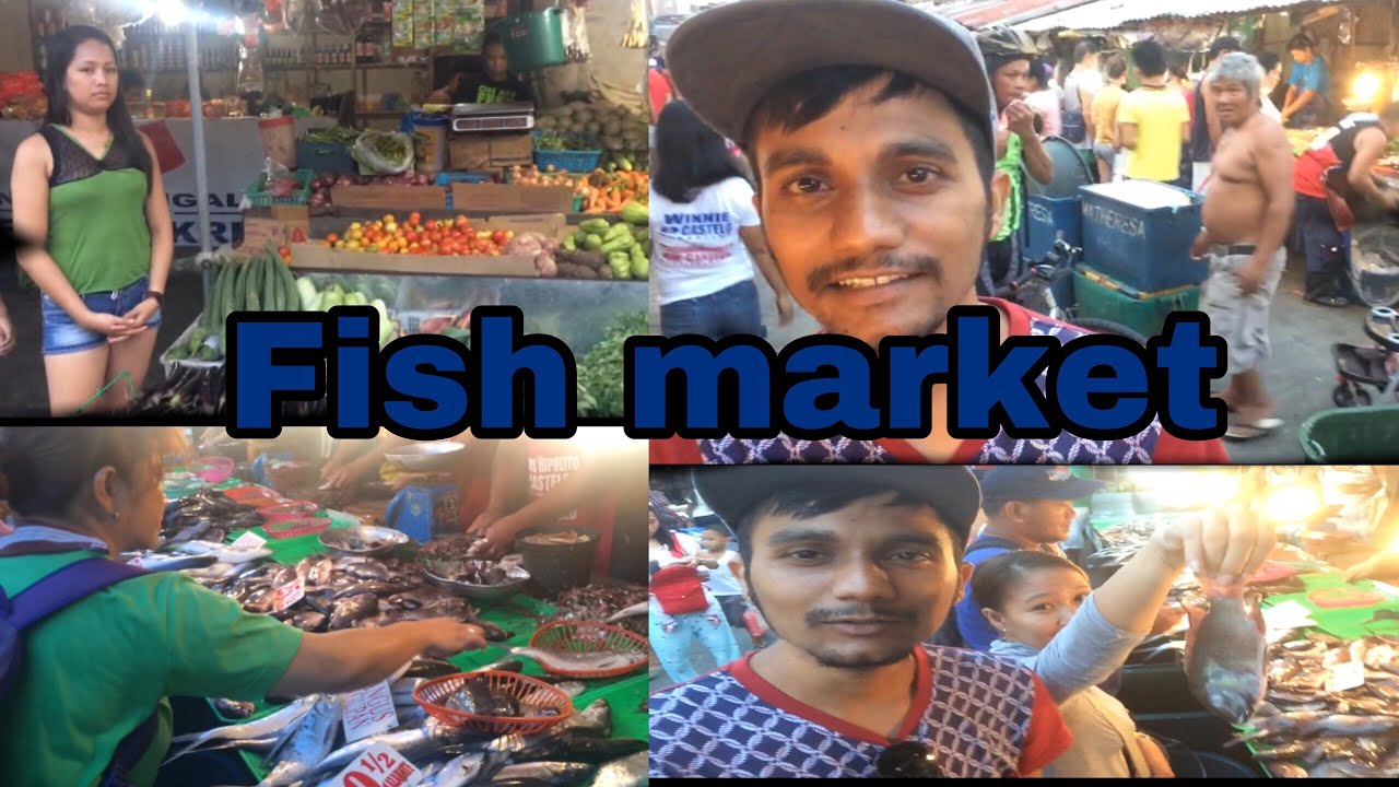 Fish market Batasan Hills Manila Philippine - YouTube